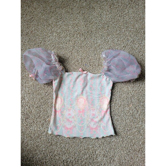 Dolls Kill | Tops | Nwt Dolls Kill Sugar Thrillz Blue And Pink Cameo ...
